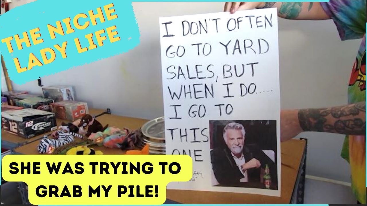 She Tried to Grab Things From My Pile - Yard Sale With Me - BONUS ...