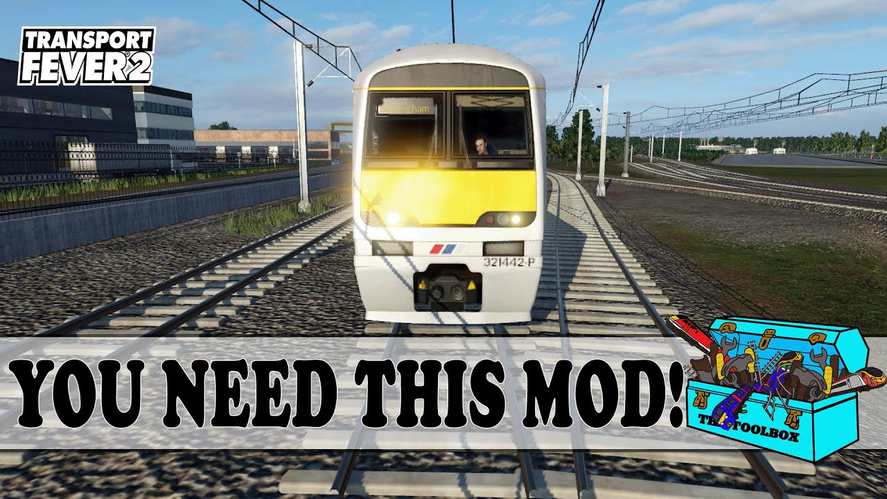 The Class 321 NSE Livery MOD Cab ride - Transport Fever 2 - YouTube