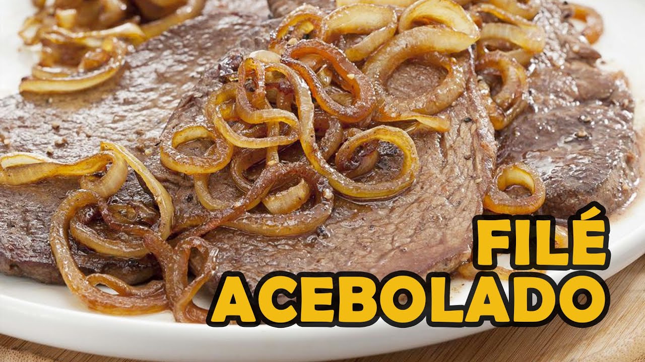 Como fazer contra file acebolado sobra de churrasco, receita rapida ...