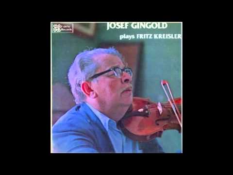 Josef Gingold plays Kreisler's Aucassin et Nicolette - YouTube