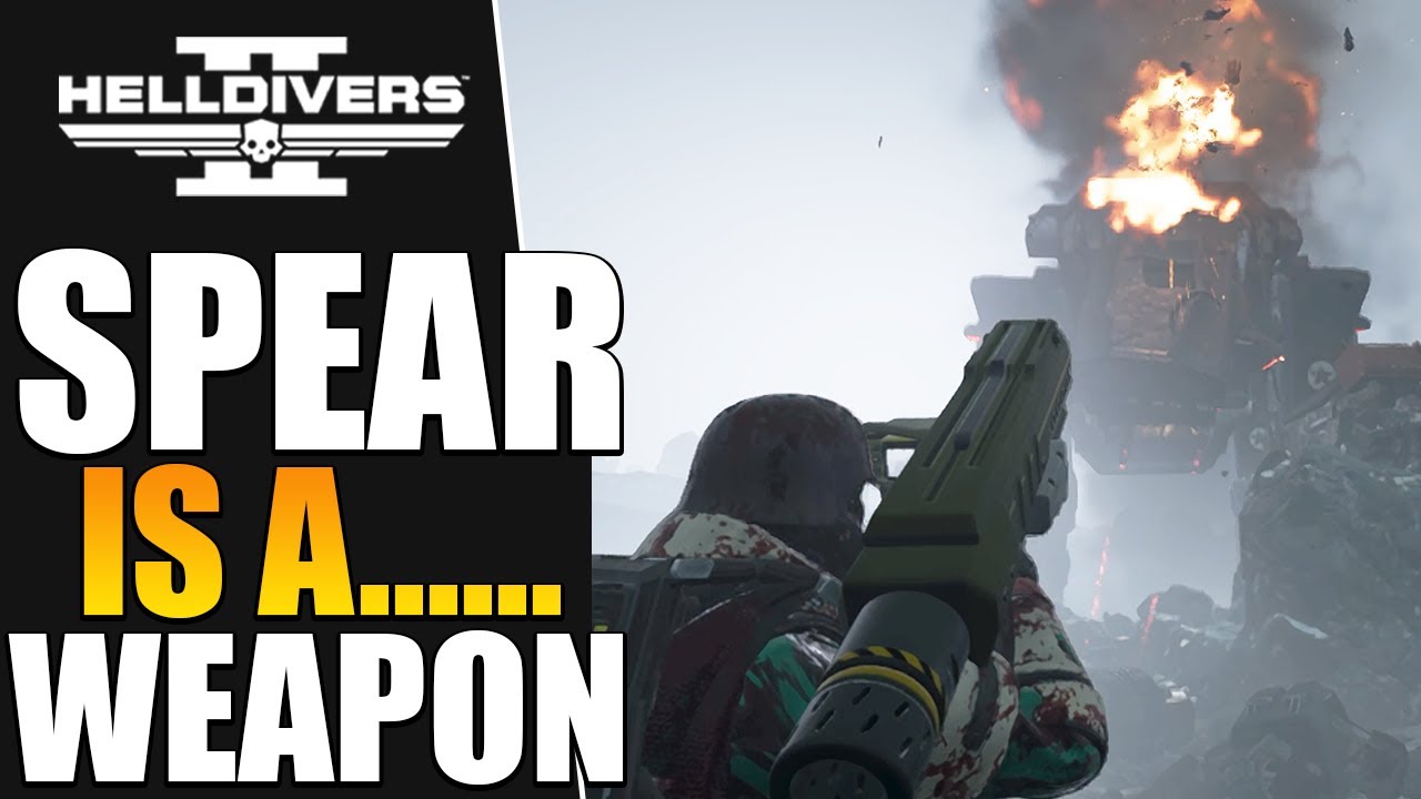 Spear is... a weapon in helldivers 2 - YouTube