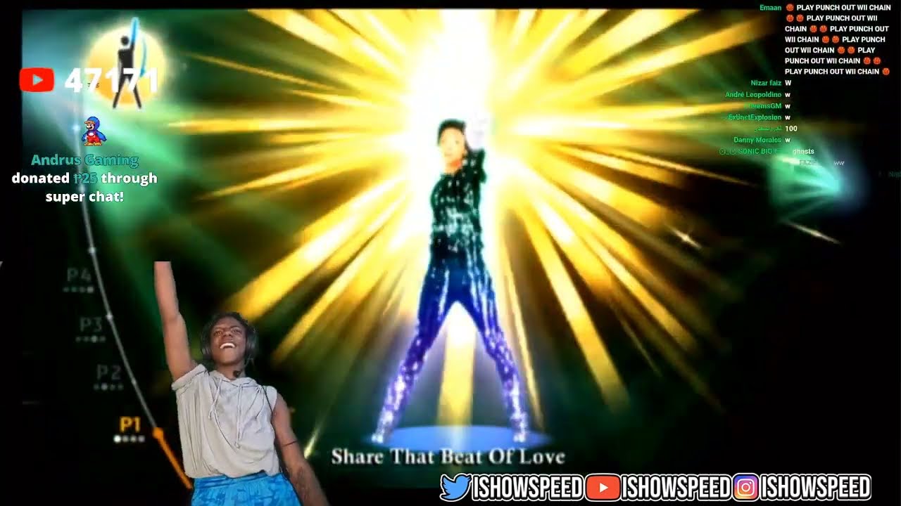ISHOWSPEED DANCE WITH SONG ROCK WITH YOU (Michael Jackson) - YouTube