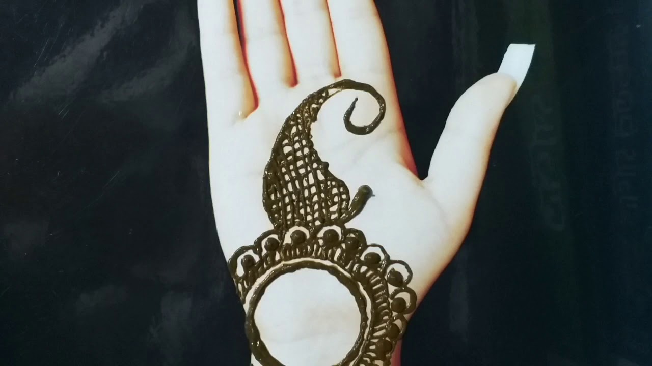 Beautiful mehedi Design using bottle cap😍||New tricky mehedi Design ...