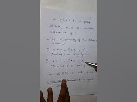 UNIQUENESS OF IDENTITY AND INVERSE ELEMENTS|| GROUP THEORY|| GROUP THEOREMS SIMPLE PROOFS - YouTube