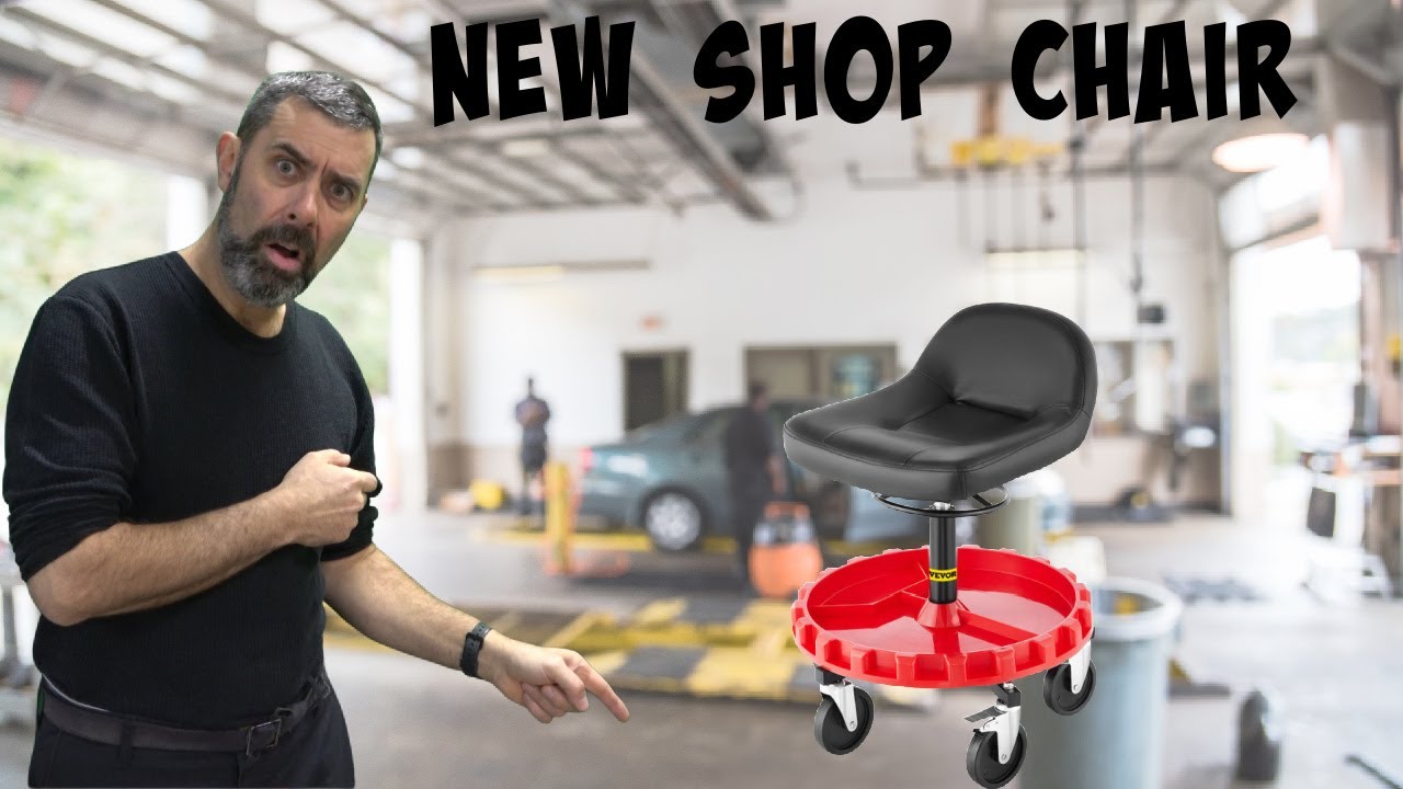 Vevor Automotive Racing Seat Rolling Stool. Perfect for the new shop ...