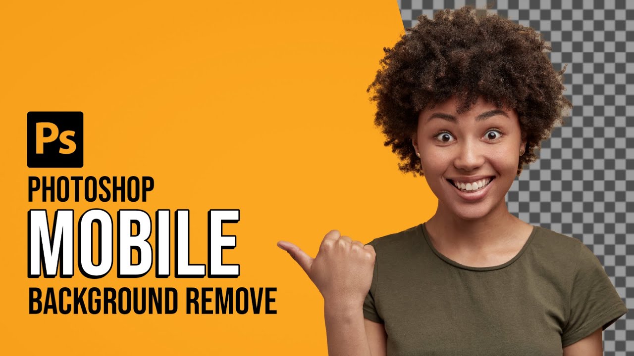 Background remove in mobile | Photoshop mobile tutorial - YouTube