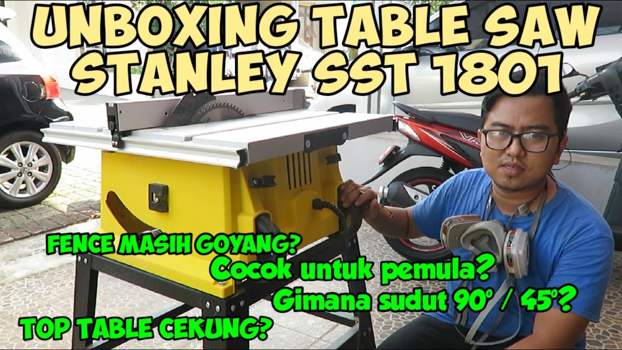 Unboxing - Table Saw Stanley SST 1801 - YouTube