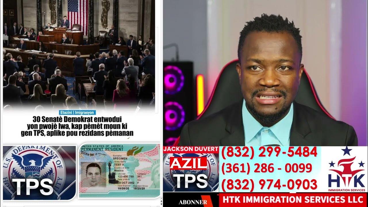 DEMOCRATE YO VLE BAY MOUN TPS YO REZIDANS SI LWA SA PASE ANPIL PRAL JWENN REZIDANS #uscis #biden ...