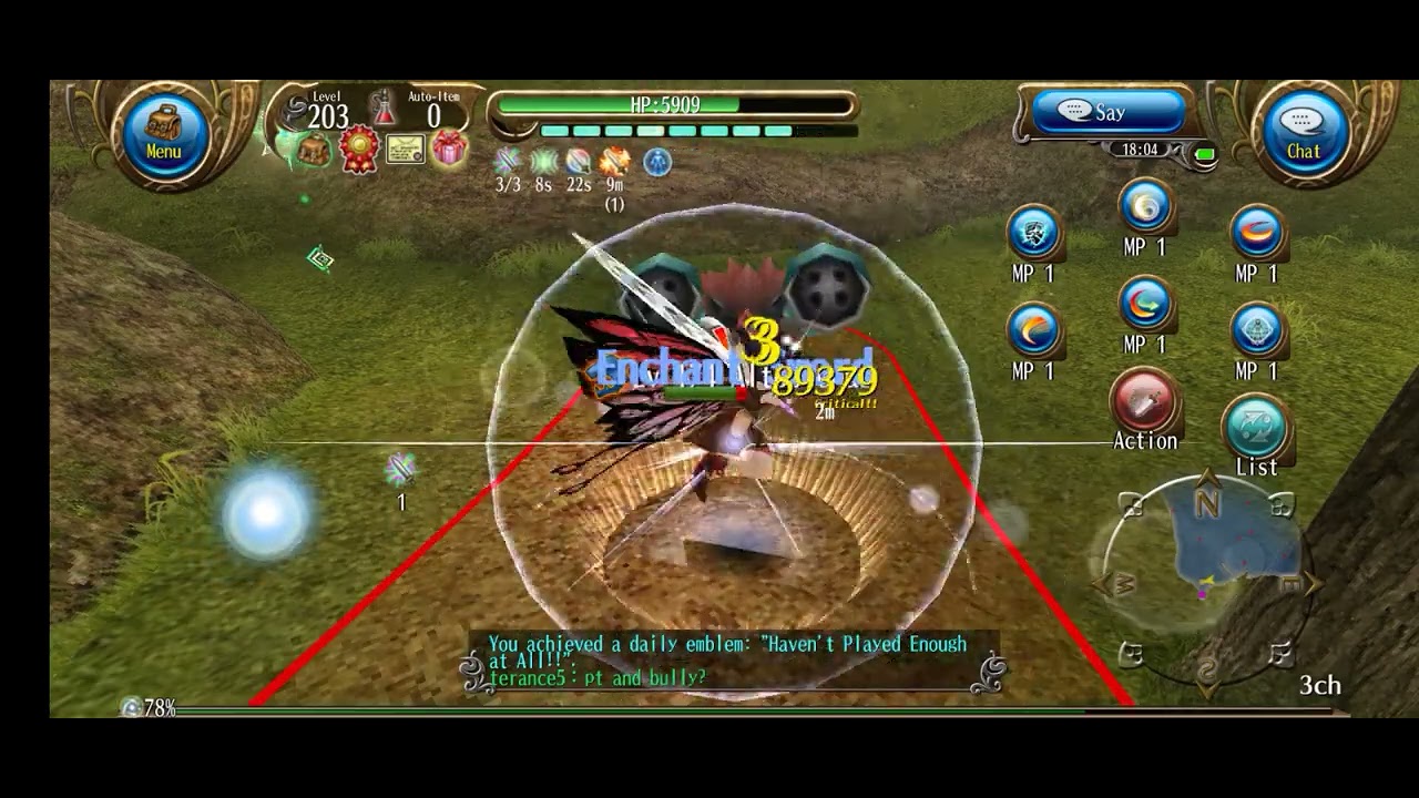 Toram Online: Enchant Sword new animation with Enchant burst buff - YouTube