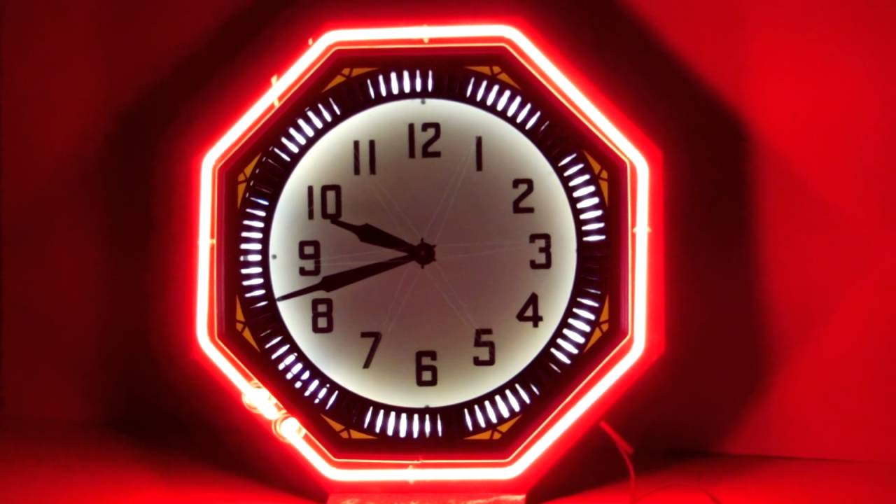 Neon Products Inc. Lima Ohio (NPI)Spinner / Illusion clock - YouTube