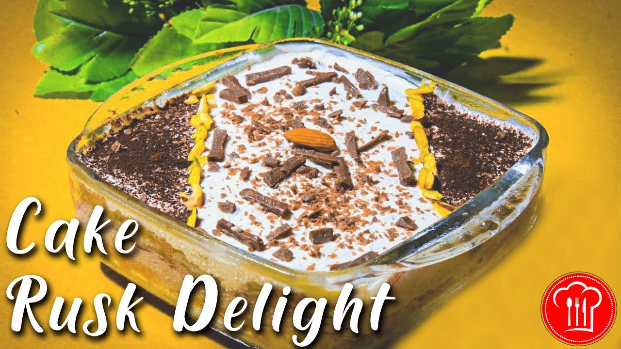 How to make Cake Rusk Delight | Cake rusk Dessert Recipe in Urdu/Hindi ...