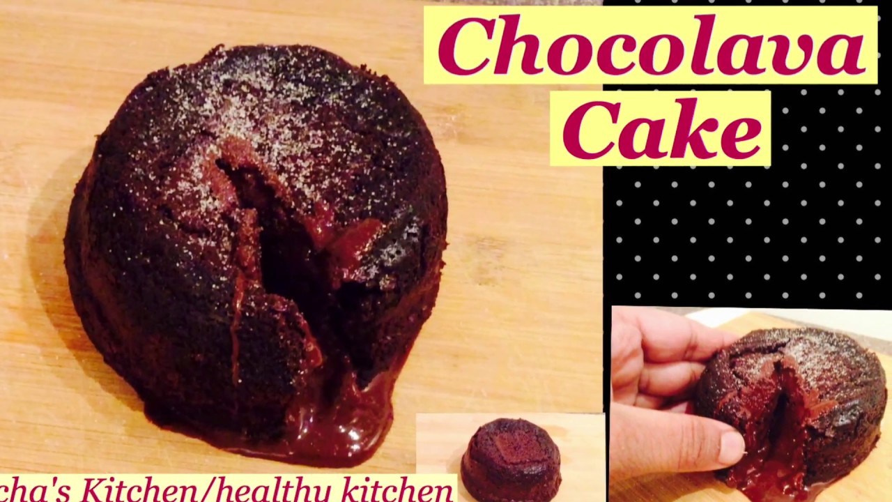 Chocolava Cake/ Molten Lava Cake / Eggless/ By Richa's Kitchen/ Healthy ...