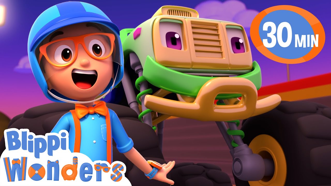 Blippi Wonders - Monster Trucks + More! | Blippi Animated Series ...
