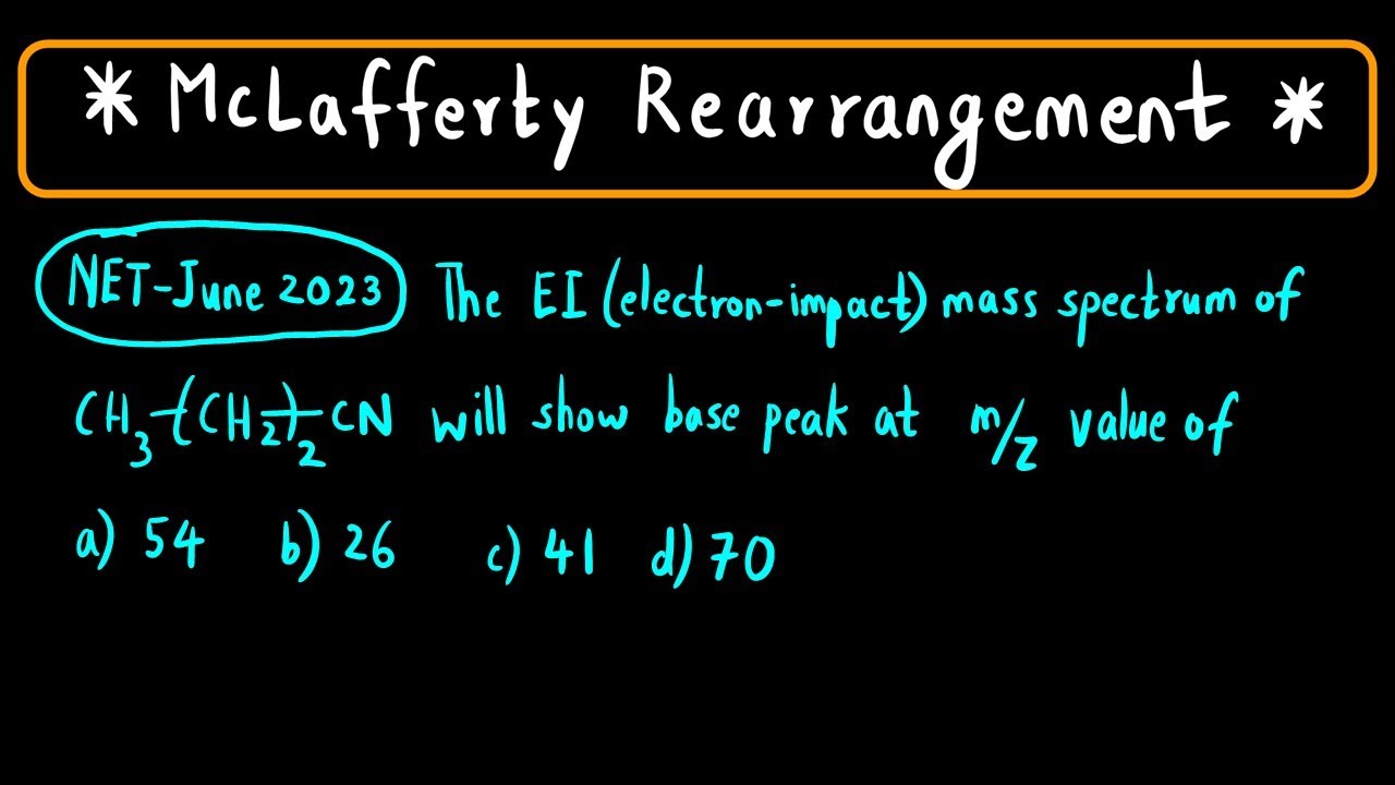 McLafferty Rearrangement Questions of NET and GATE exams | Mass ...
