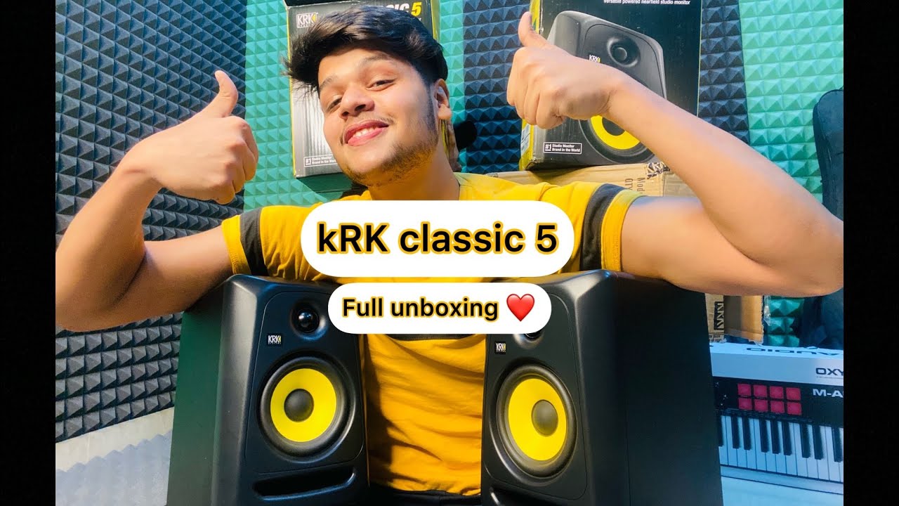 Full unboxing 🔥krk classic 5 studio monitors /aman pandit #youtube # ...
