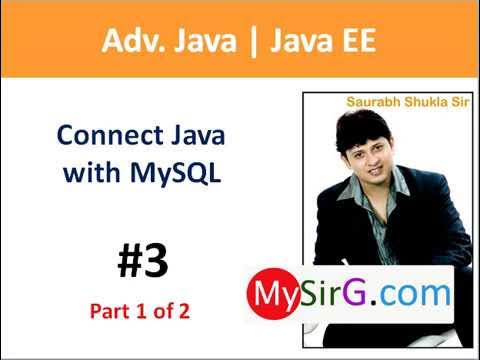 #3 JDBC Connect Java with MySQL part 1 of 2 - YouTube
