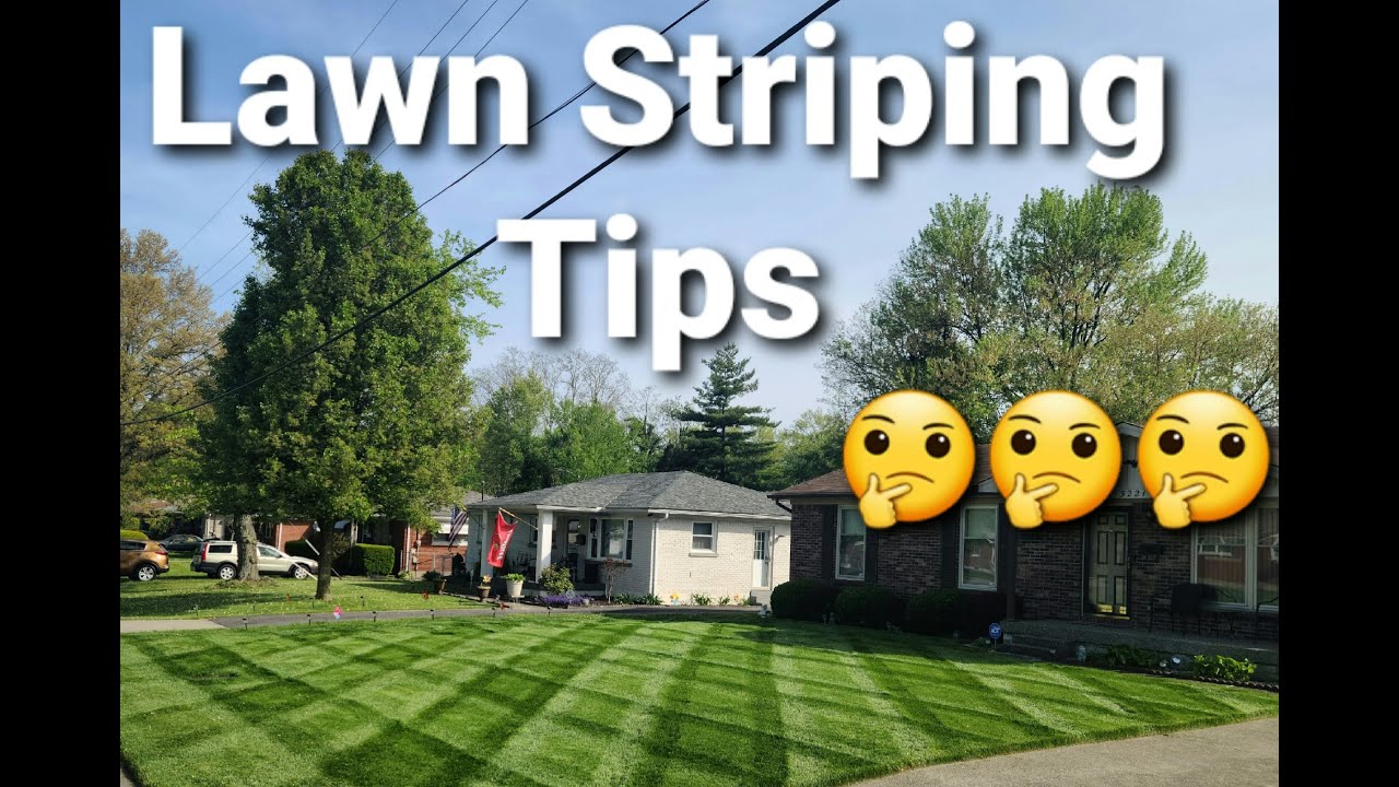Lawn Striping tips for the ultimate Curb appeal - YouTube