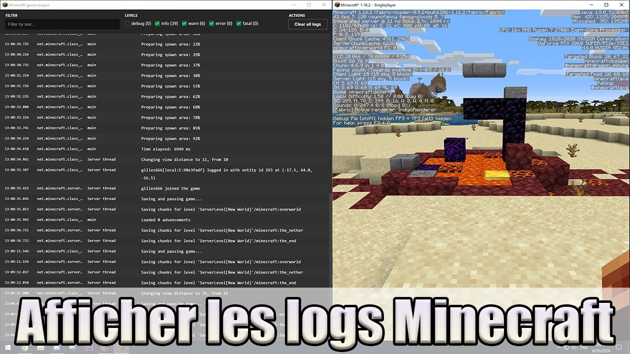 [TUTO] Comment trouver les logs de son launcher Minecraft - YouTube