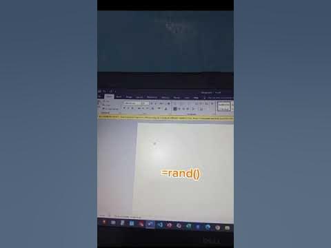 HOW TO GET PARAGRAPH AUTOMATICALLY ON MS WORD - YouTube