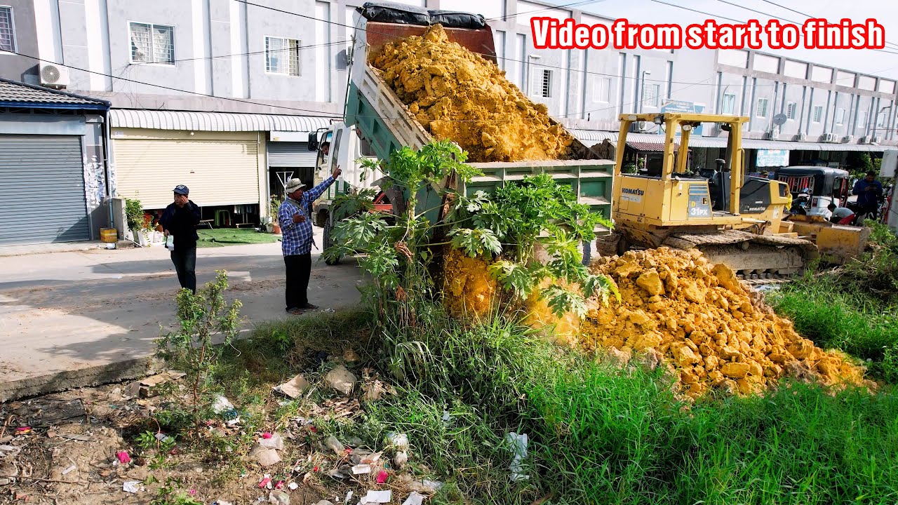 Full video from start to finish Amazing project Dozer KOMATSU D31PX ...