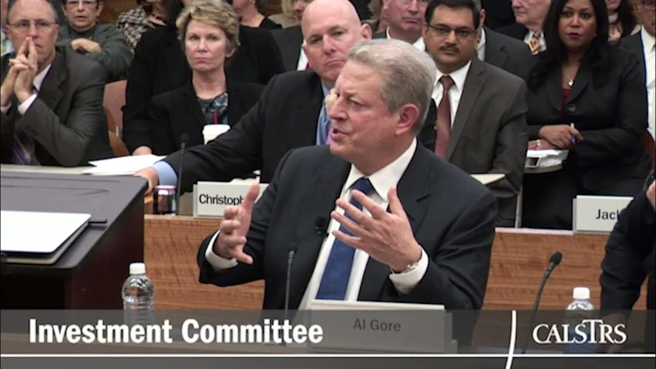 CalSTRS board talking about fossil fuel divestment - YouTube