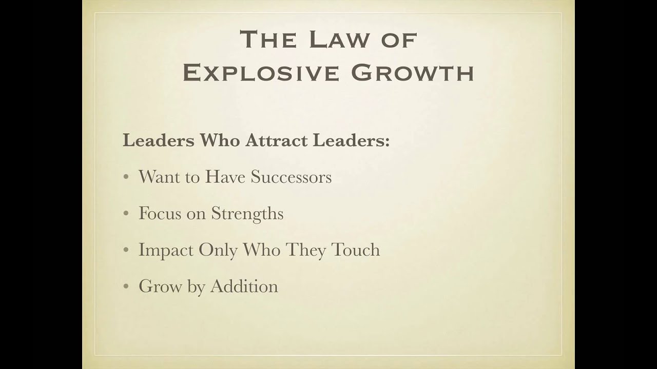 The Law of Explosive Growth with Dr. Christopher Burton - YouTube