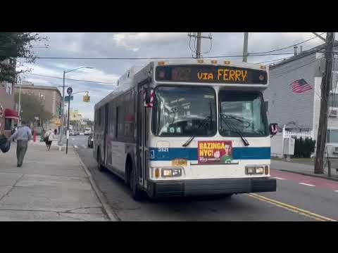 MTA Bus Company: 2006-07 Orion VII OG Hybrid OBI Daimler Chrysler #3521 On Q22 - YouTube