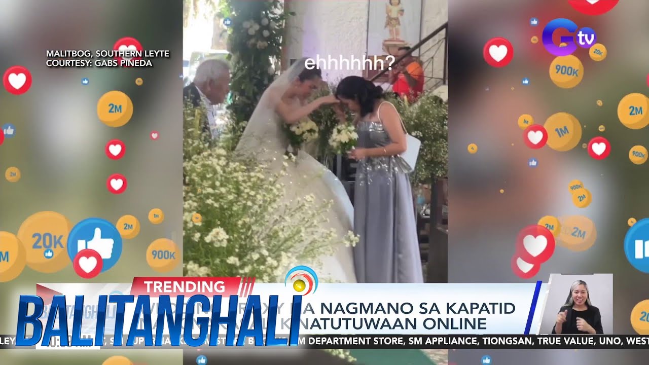 Wedding proxy na nagmano sa kapatid na ikinakasal, kinatutuwaan online ...