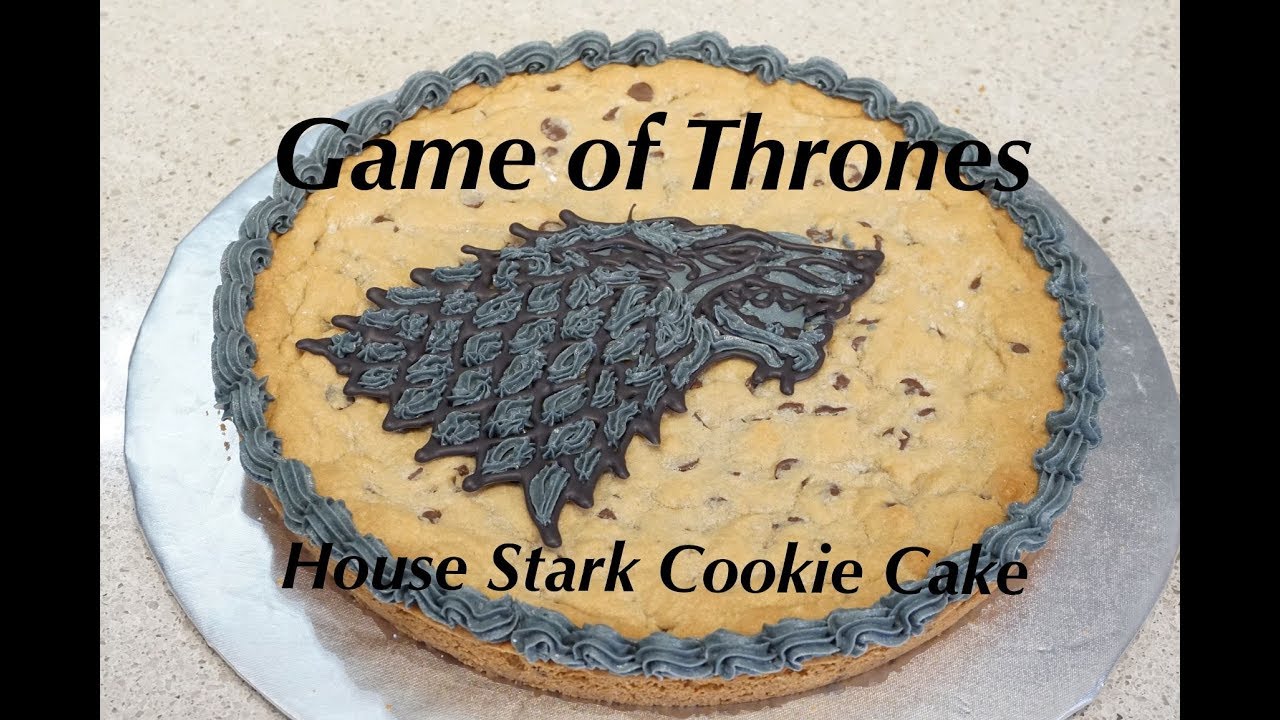 GAME OF THRONES COOKIE CAKE HOUSE STARK - YouTube