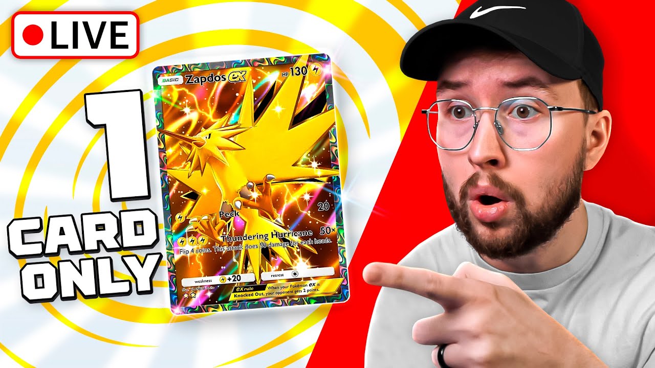 1 CARD ONLY CHALLENGE! - YouTube
