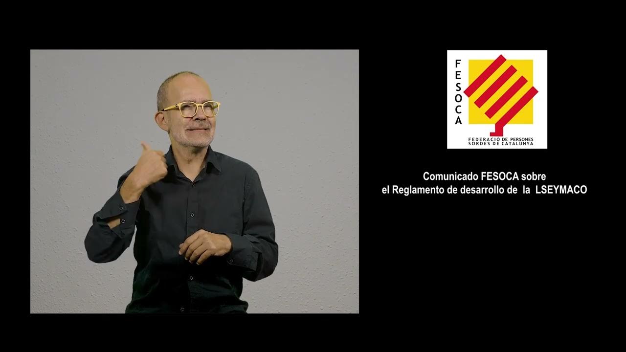 Comunicado FESOCA sobre el Reglamento de desarrollo de la LSEYMACO - YouTube