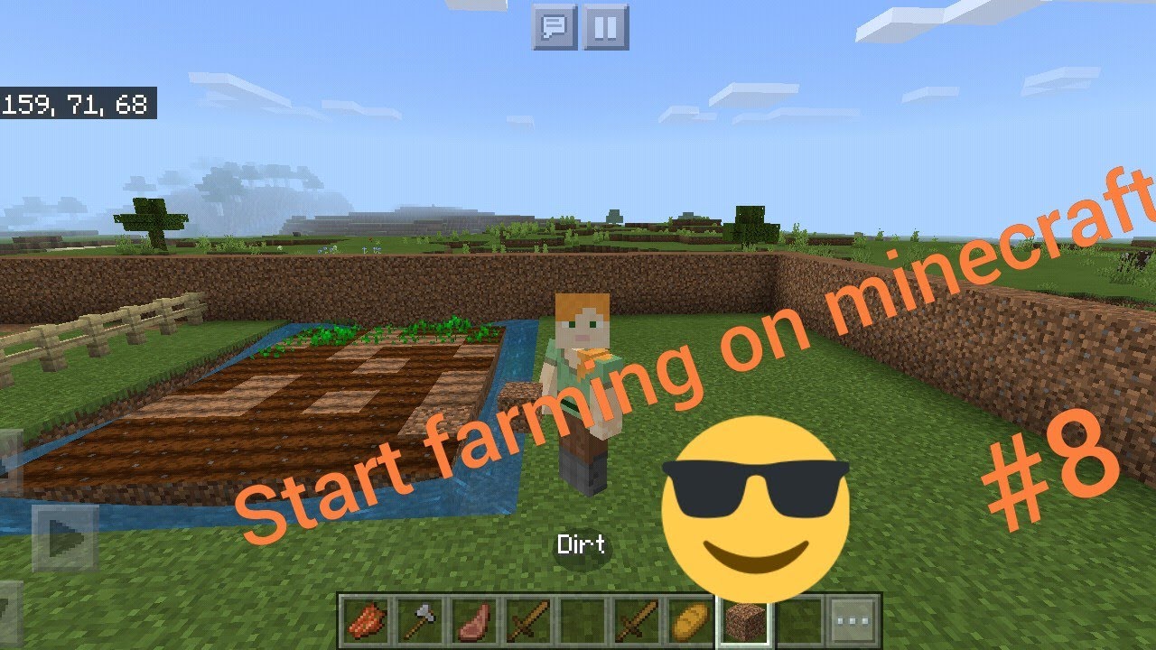 start farming on minecraft #8 - YouTube
