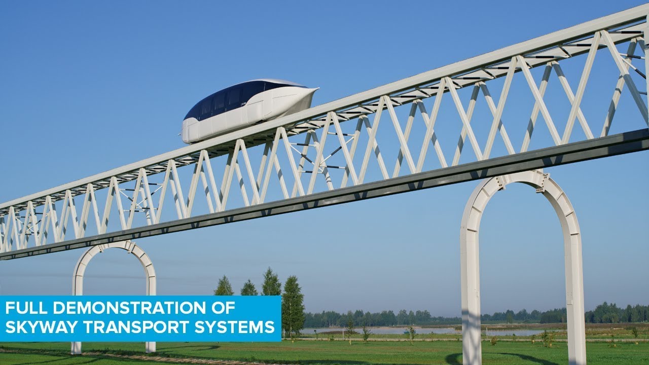 Full demonstration of SkyWay transport systems - YouTube