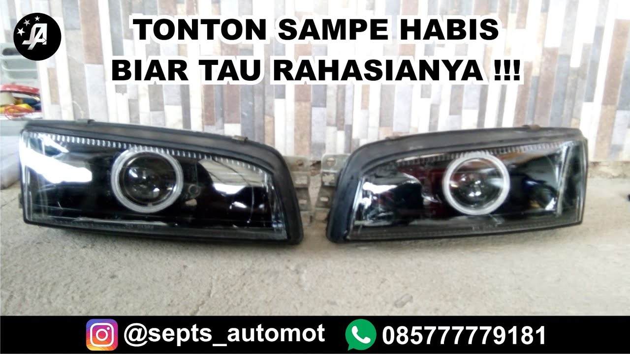 Perbedaan Headlamp Standar dan Custom Projie OEM | Mitsubishi Lancer ...