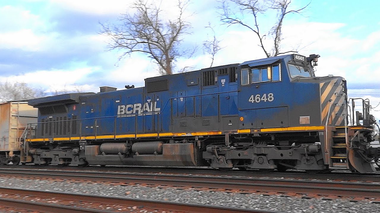 Canadian National & BC Rail Locomotives Haul CSX Ethanol Train - YouTube