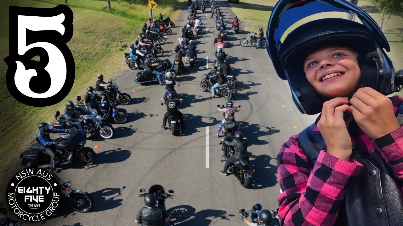 5th EightyFive TheRide Group Ride, 100+ Motorcycles, NSW Australia - YouTube