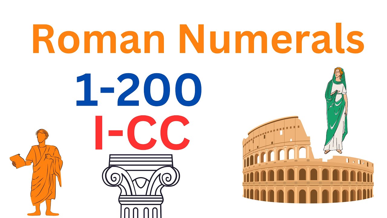 Roman Numerals 1 to 200| Roman Numbers I - CC - YouTube