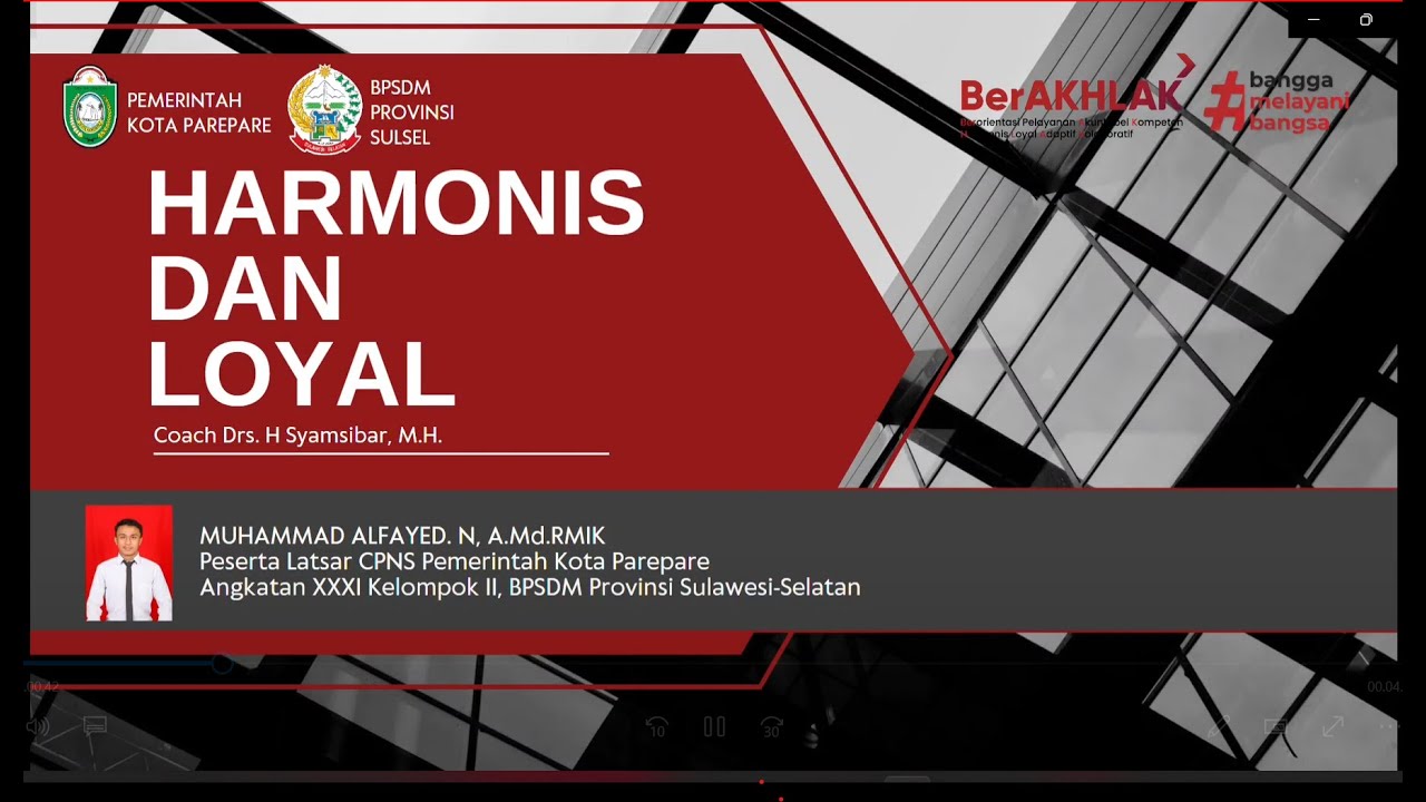 RESUME MODUL HARMONIS DAN LOYAL - TUGAS LATSAR CPNS - YouTube