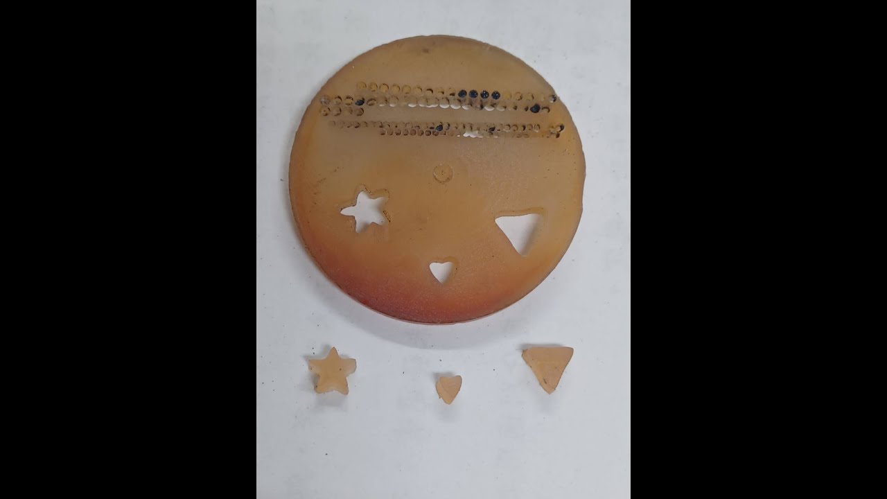Ultrasonic drilling - mold of star shape - YouTube