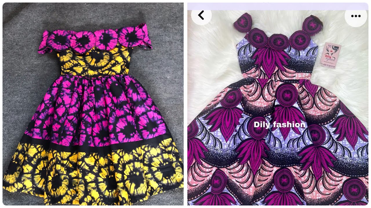 How To Cut And Sew A Stylish Off Shoulder Dress For Kids /DIY/ - YouTube