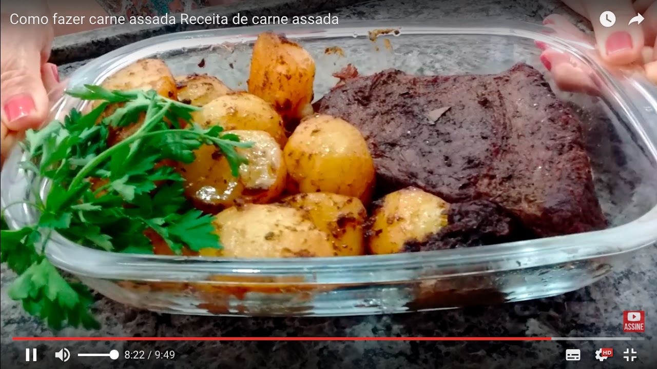 Como fazer carne assada Receita de carne assada - YouTube