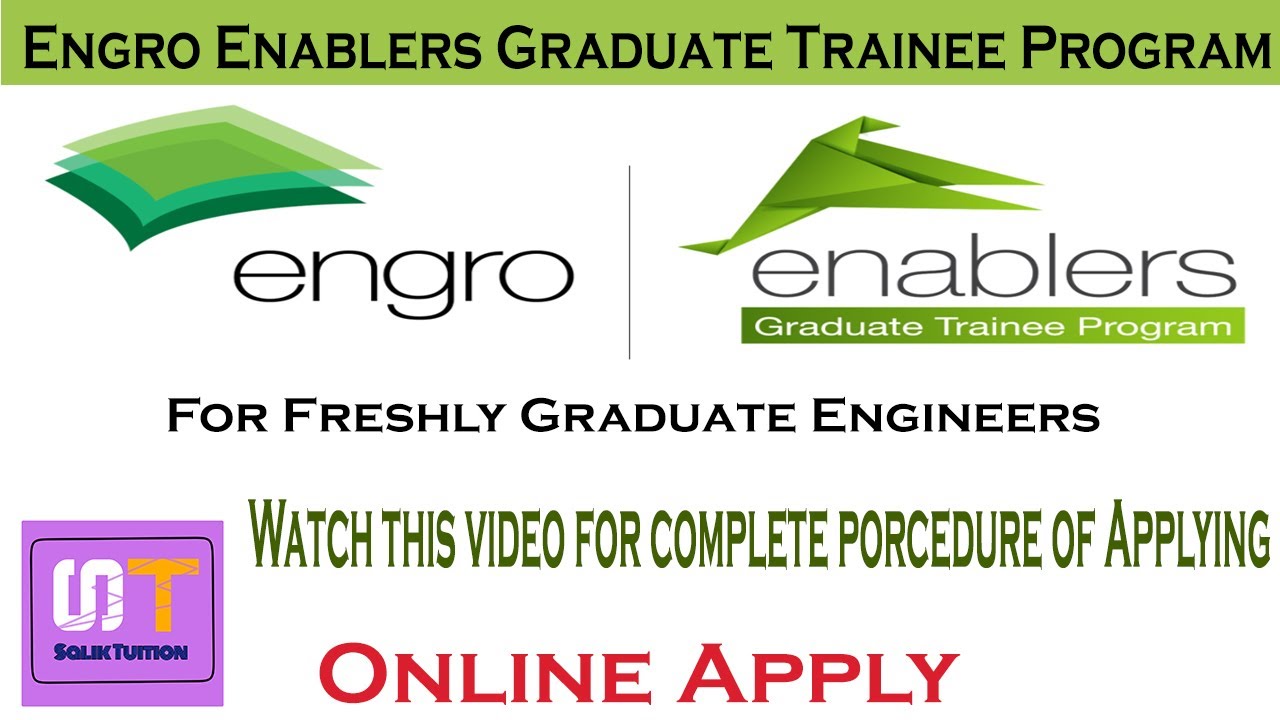 How to apply for Engro Enabler Trainee Program 2021 || Engro fertilizer ...