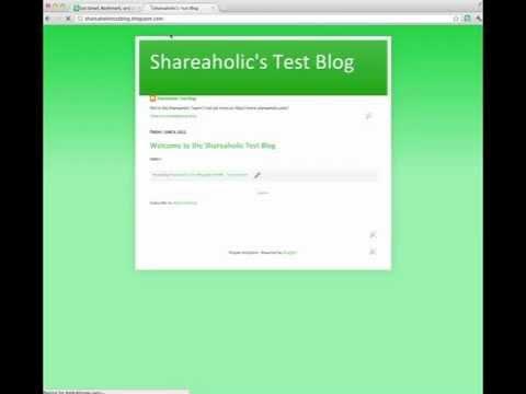 How to Install Shareaholic on Blogger - YouTube
