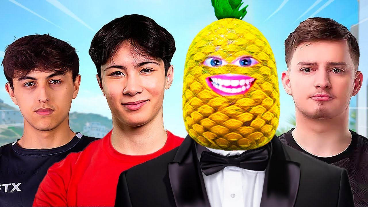 Sir Pineapple TRIES HARD With Pro League Players in Ranked - YouTube