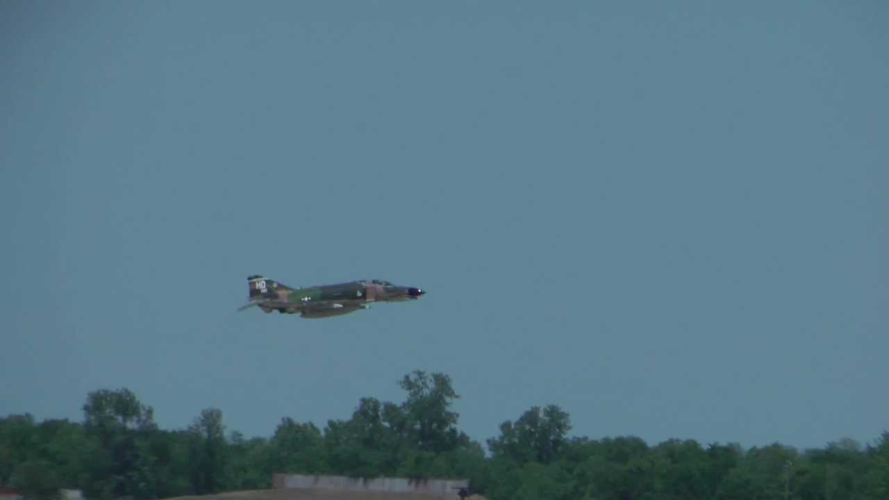 2011 Barksdale AFB Airshow F-4 F4 Phantom Take Off - YouTube