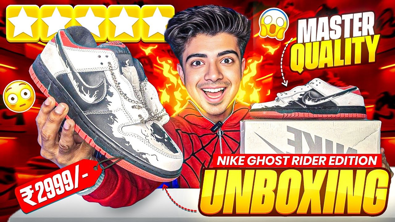 Unboxing *Nike Ghost Rider Edition*(Master Quality)🔥 | Foothunk Shoes ...