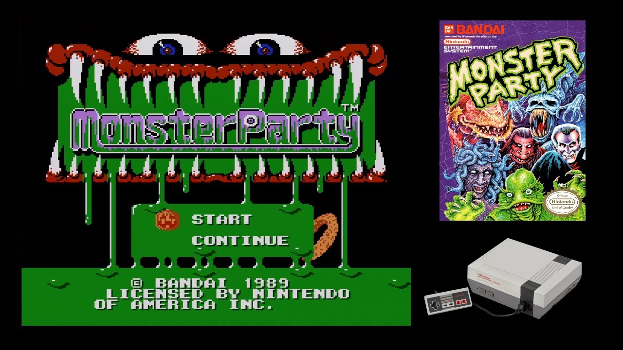Monster Party (NES) - YouTube