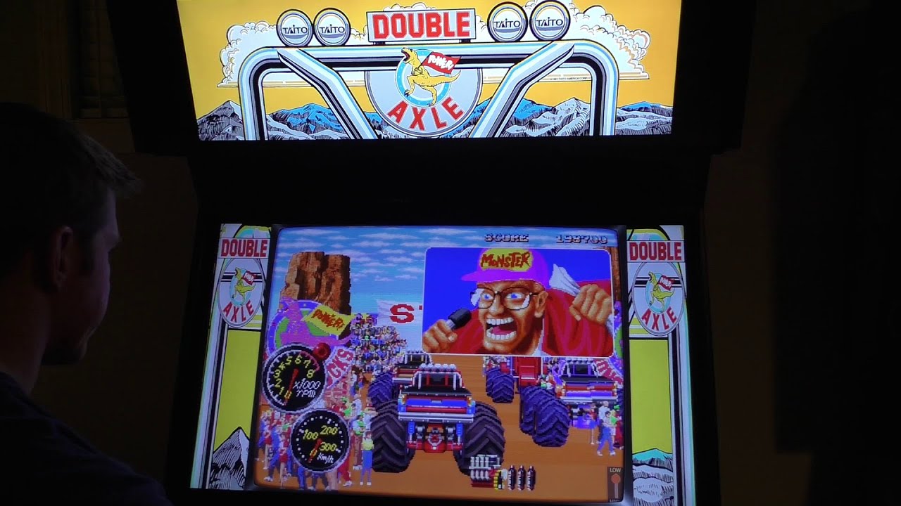 Double Axle Arcade Cabinet MAME Gameplay w/ Hypermarquee - YouTube