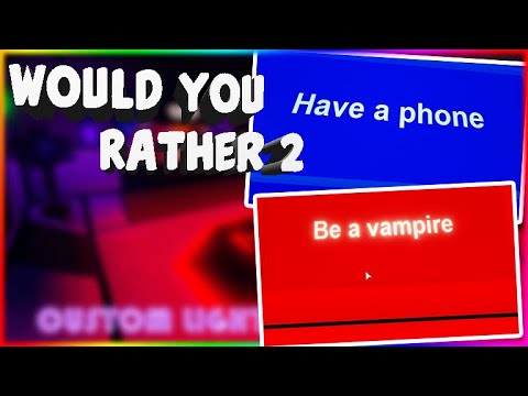 Выбираем красную или синюю сторону в Would You Rather 2 I ROBLOX что же ...