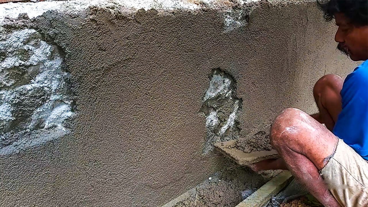 Waterproofing Natural Black Stone Wall with Cement: Step-by-Step Guide ...